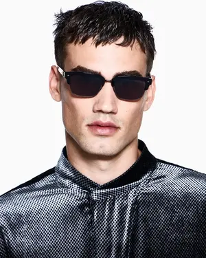 Giorgio Armani Rectangular Sunglasses - Black