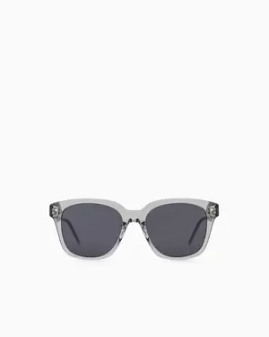 Giorgio Armani Square Bio-acetate Sunglasses - Grey