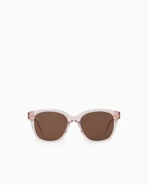 Giorgio Armani Square Bio-acetate Sunglasses - Pink