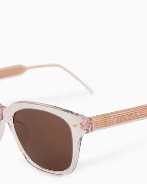 Giorgio Armani Square Bio-acetate Sunglasses - Pink