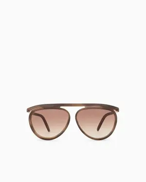 Giorgio Armani Aviator Sunglasses Brown