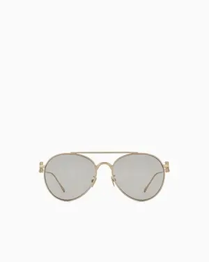 Giorgio Armani Aviator Sunglasses Gold