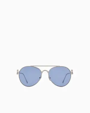 Giorgio Armani Aviator Sunglasses Silver
