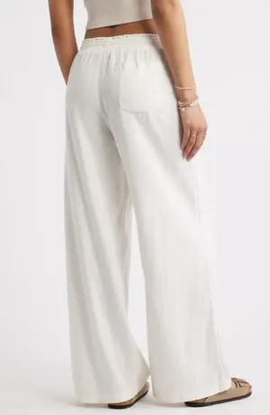 Bp. Linen Blend Drawstring Beach Pants