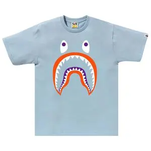 A BATHING APE Colors Shark Ponr Tee - Blue