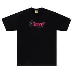A BATHING APE 3d Art Logo Tee - Black