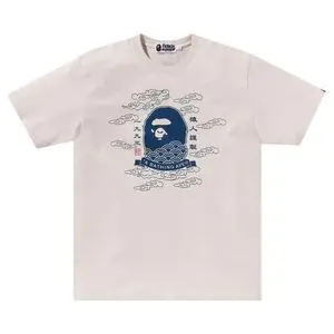 BAPE A Bathing Ape 31st Anniv. Ape Head Tee 'ivory' Cream