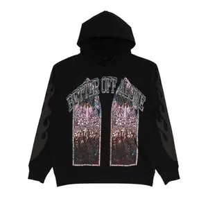 WHO DECIDES WAR BY EV BRAVADO X A Boogie Wit Da Hoodie Better Off Alone Hoodie - Black