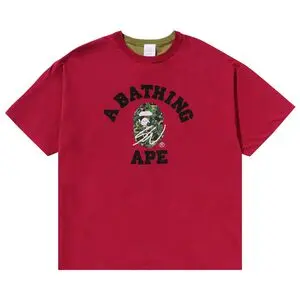 A BATHING APE X Sean Wotherspoon Reversible Tee 'burgundy - Red