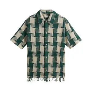 Kith Jumbo Houndstooth Boxy Collared Overshirt - Multicolor