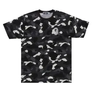 A BATHING APE City Camo Large Ape Head Tee - Black
