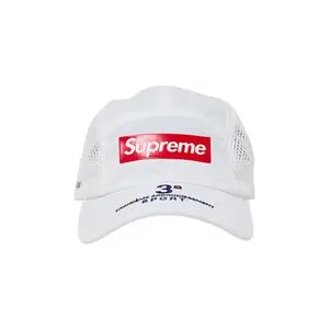 Supreme Supreme Mesh Side Panel Camp Cap White