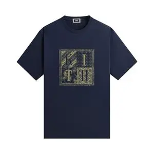 Kith Batik Block Print Vintage Tee 'vista - Blue
