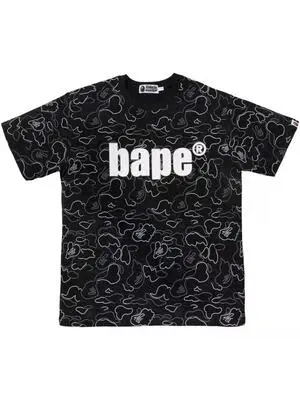 A BATHING APE Camouflage-print T-shirt