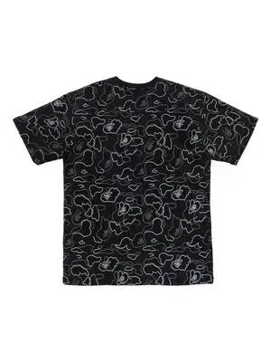 A BATHING APE Camouflage-print T-shirt