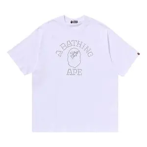 A BATHING APE Rhinestone College Relaxed Fit Tee