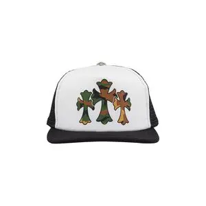 Chrome Hearts Triple Cross Trucker Hat - Black