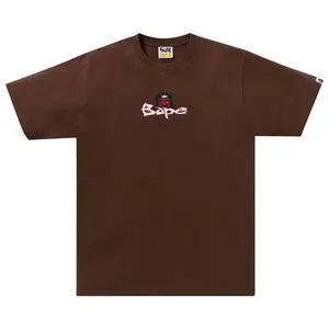 A BATHING APE Color Camo Mad Ape Tee - Brown