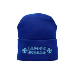 Chrome Hearts Logo Beanie - Blue