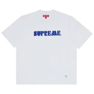 Supreme Stencil Embroidered Short-sleeve Top - White