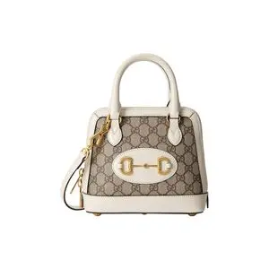 Gucci Horsebit 1955 Mini Top Handle Bag - Cream
