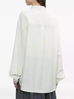 TOUT A COUP Lace-cuffs Shirt - Neutrals
