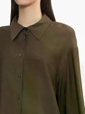 TOUT A COUP Lace-cuffs Shirt - Brown
