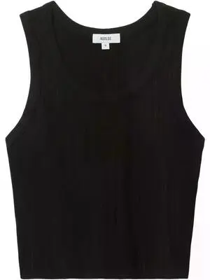 AGOLDE Ribbed Tank Top - Black