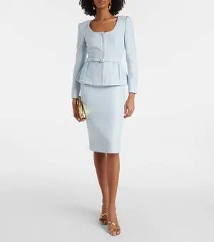 Roland Mouret Boucle Midi Skirt