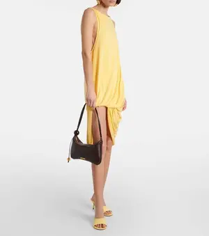 Jacquemus Bisou Perle Large Leather Shoulder Bag