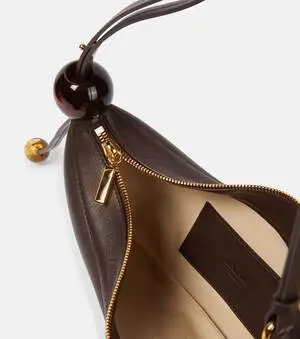 Jacquemus Bisou Perle Large Leather Shoulder Bag