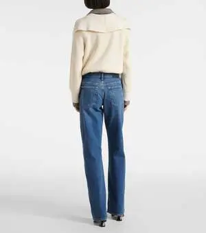7 For All Mankind Tess High-rise Straight Jeans