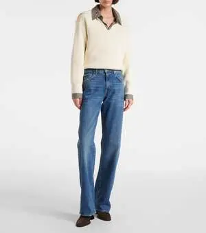 7 For All Mankind Tess High-rise Straight Jeans