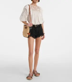 Isabel Marant Étoile Bayia Mini Raffia Shoulder Bag