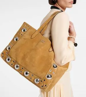 Valentino Garavani Nellcote Medium Studded Shopper - Beige