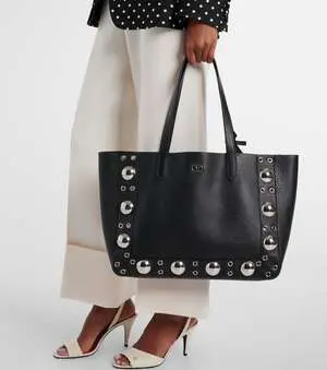 Valentino Garavani Medium Studded Leather Shopper - Black
