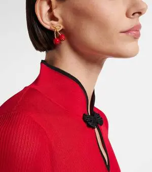 Valentino Garavani Chez Cherryfic Earrings - Red