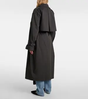 TOTEME Cotton-blend Trench Coat - Black