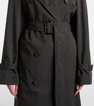 TOTEME Cotton-blend Trench Coat - Black