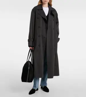 TOTEME Cotton-blend Trench Coat - Black