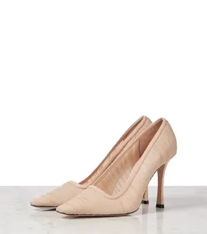 JIMMY CHOO Lotta 100 Tulle Pumps