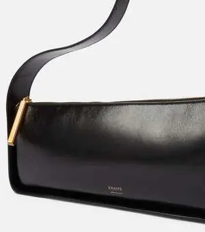 Khaite Lori Leather Shoulder Bag - Black