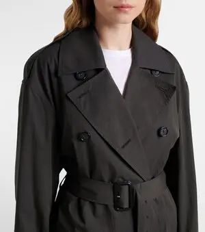 TOTEME Cotton-blend Trench Coat - Black