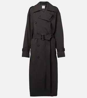 TOTEME Cotton-blend Trench Coat - Black