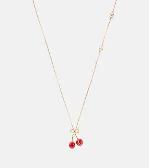 Valentino Garavani Valentino Chez Valentino Cherryfic Necklace Gold