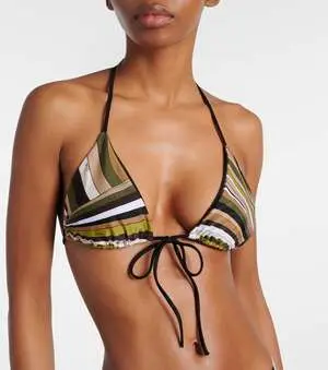 Emilio Pucci Printed Bikini Top