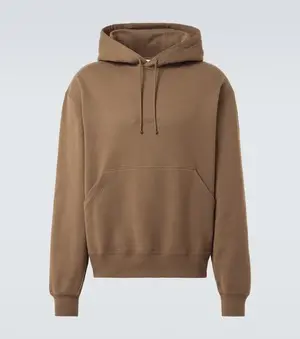 Saint Laurent Logo Embroidered Hoodie - Green