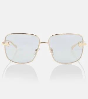 Versace Medusa Square Sunglasses - Gold