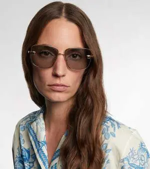 Versace Medusa Square Sunglasses - Gold