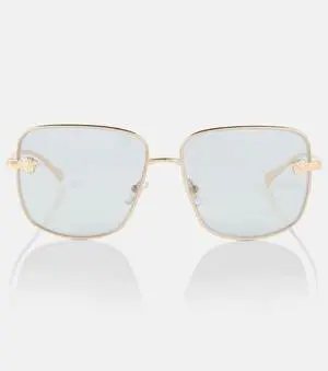 Versace Medusa Square Sunglasses - Gold